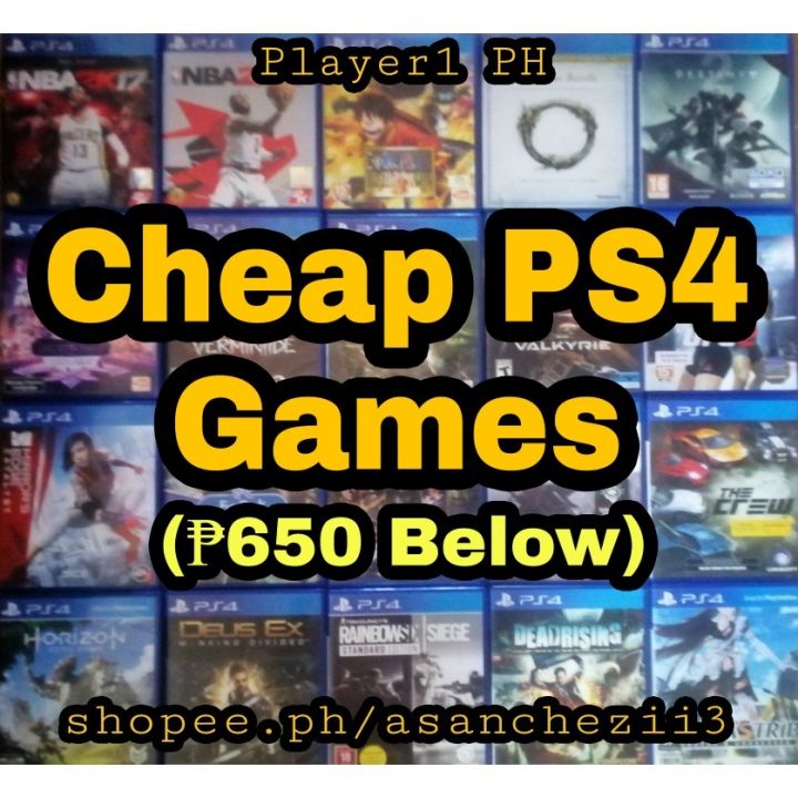 P1's Cheap PS4 Games (650 Below)(Massive List-Part1)(Check Variations ...