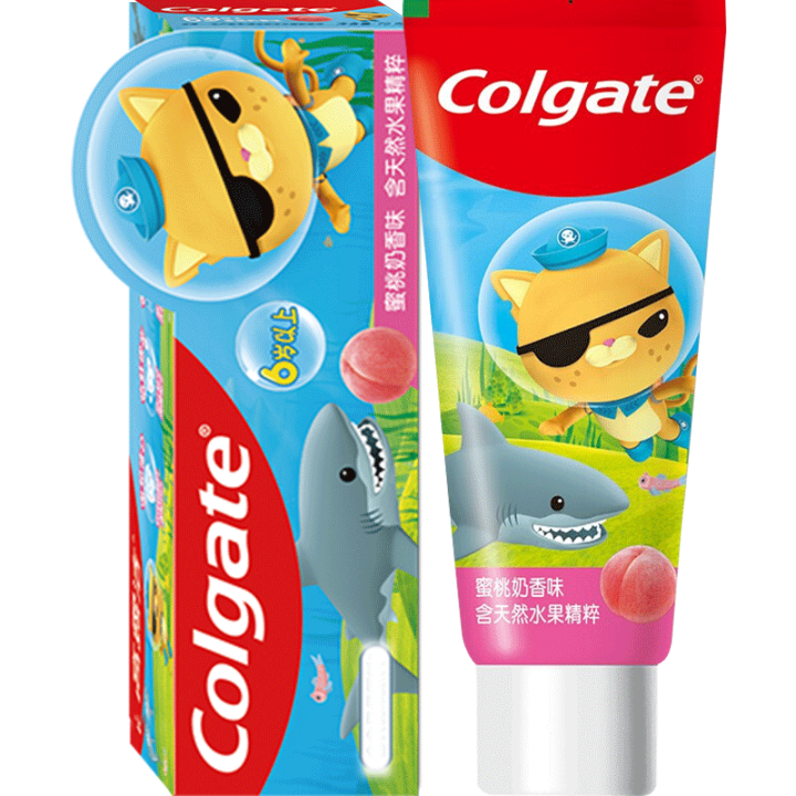 Colgate children's toothpaste 6 years old+peach milk fragrance 70g moth ...