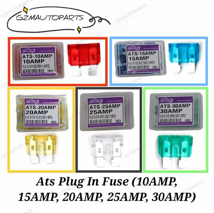 Ats Plug in Fuse (10AMP, 15AMP, 20AMP, 25AMP, 30AMP) | Lazada