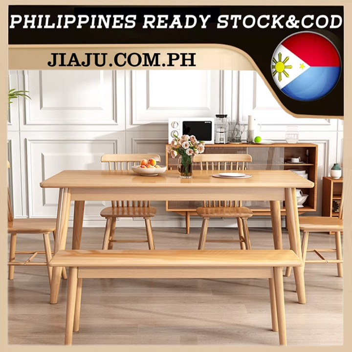 Dinner Table Nordic Solid Wood Dining Table Modern Simple Rectangular ...