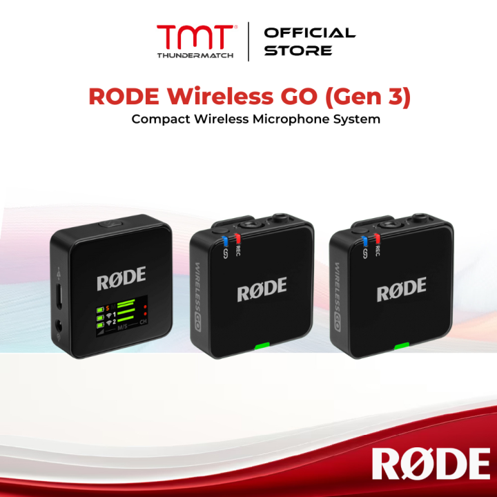 RODE Wireless GO (Gen 3) Compact Wireless Microphone System | Wireless ...