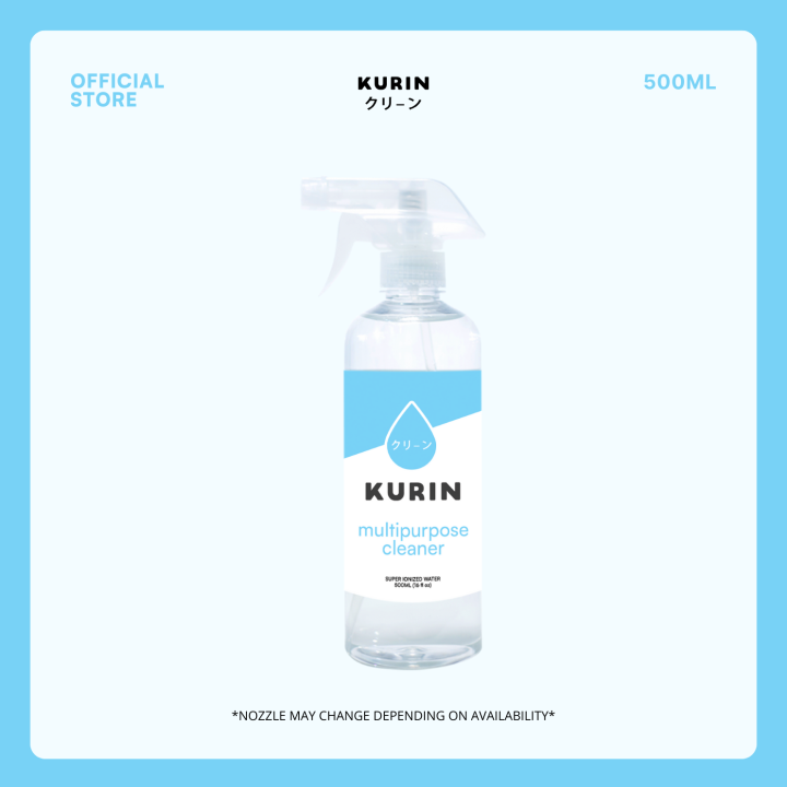 Kurin 500ml MULTIPURPOSE Super Ionized Cleaning Water Spray Bottle ...