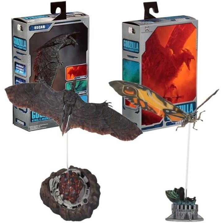 NECA Godzilla 2019 Rodan Mothra King Of The Monsters PVC Action Figure ...