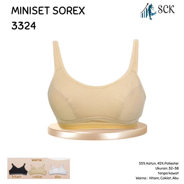 Miniset SOREX Remaja 3324 Warna / Pakaian Dalam Remaja Remaja / BH Anak ...