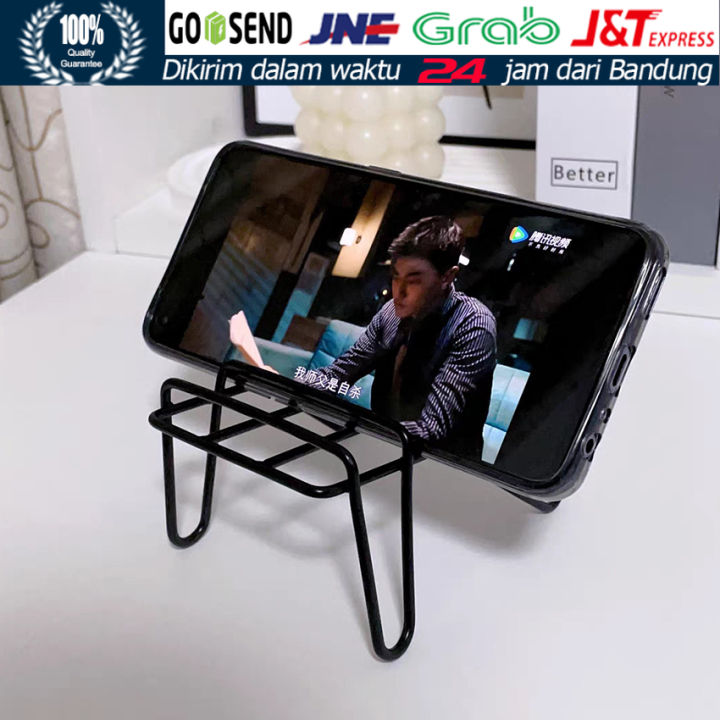 Phone Stand Besi Bentuk Kursi Holder Dudukan HP Handphone Metal Holder ...