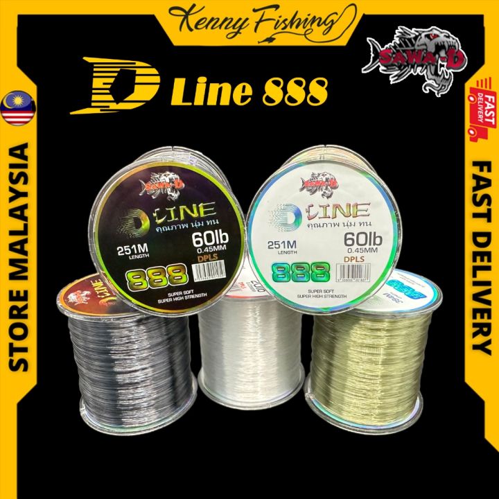 Sawa-D D Line 888 Mono Line ( Tali Tangsi ) Black / Green / White )🔥 ...