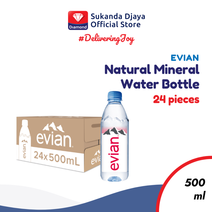 Evian Natural Mineral Water PET 500 Ml - 1 Karton | Lazada Indonesia