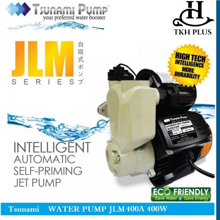 TSUNAMI WATER PUMP JLM400A INTELLIGENT AUTOMATIC SELF-PRIMING JET PUMP ...