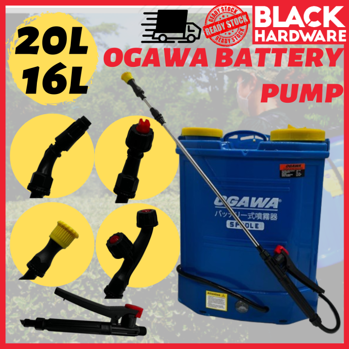 Black Hardware OGAWA Pam Racun Battery Ogawa Sprayer Tong Racun Mesin ...