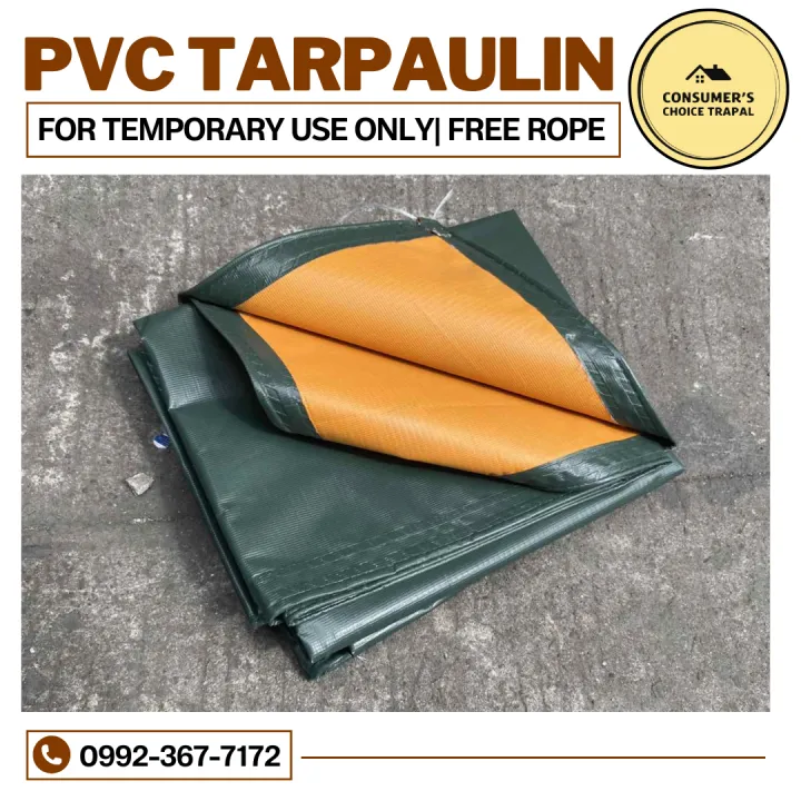 6x14ft Multi Functional Trapal PVC Type Affordable Tarpaulin Waterproof ...