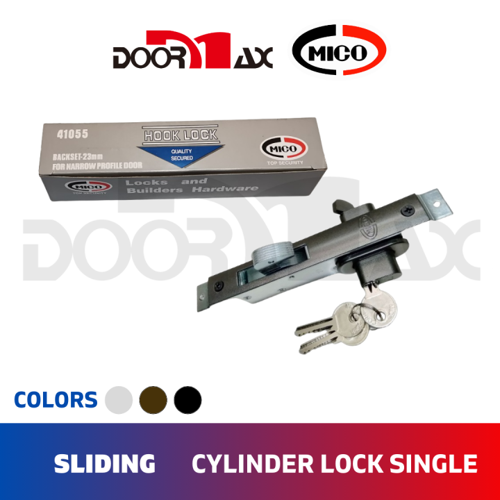 DOORMAX Sliding Cylinder Lockset SINGLE (Chrome/Brown/Black) | Lazada PH