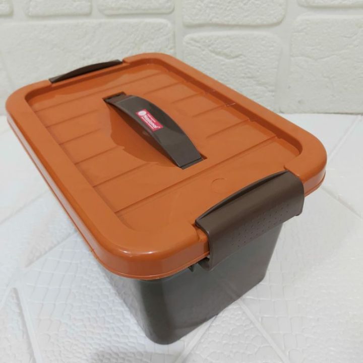 Container Box Plastik Kotak Penyimpanan Barang - 5 Liter Coklat ...