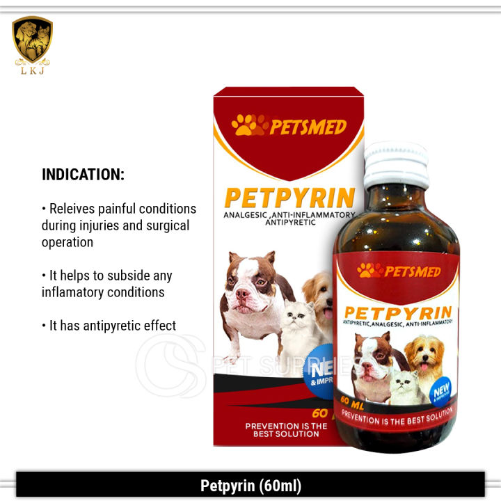 LKJ-60mL myPetsmed Petpyrin Antipyretic , Analgesic, Anti ...