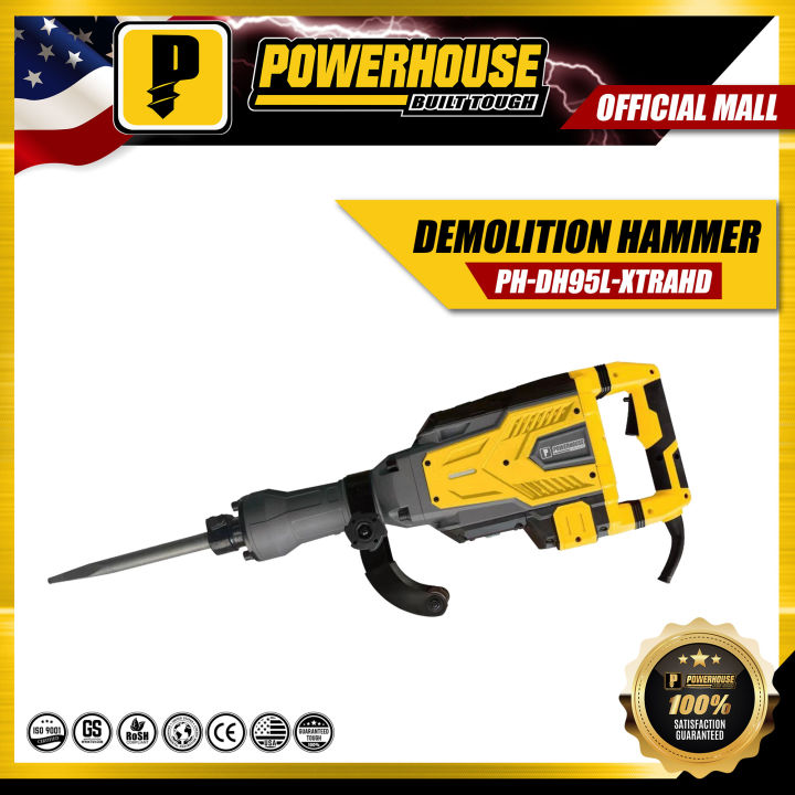 Powerhouse Demolition Hammer 15kg 60J 2200W with Anti Vibration ...