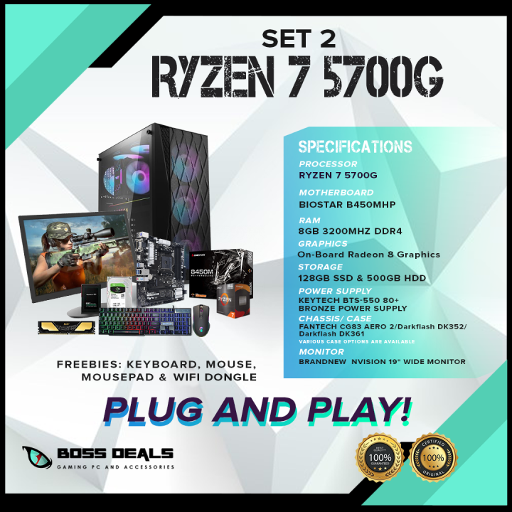 RYZEN 7 5700G DESKTOP PC PACKAGE ALL BRAND NEW | Lazada PH