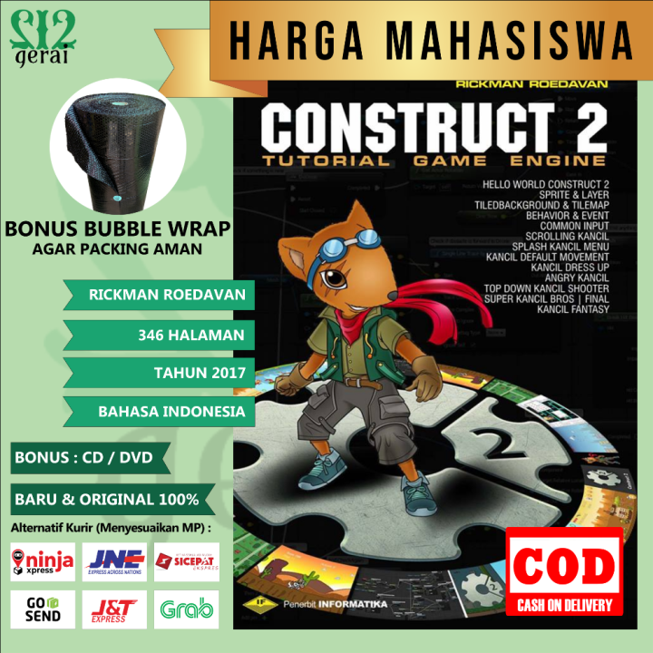 BUKU CONSTRUCT 2 TUTORIAL GAME ENGINE RICKMAN ROEDAVAN | Lazada Indonesia