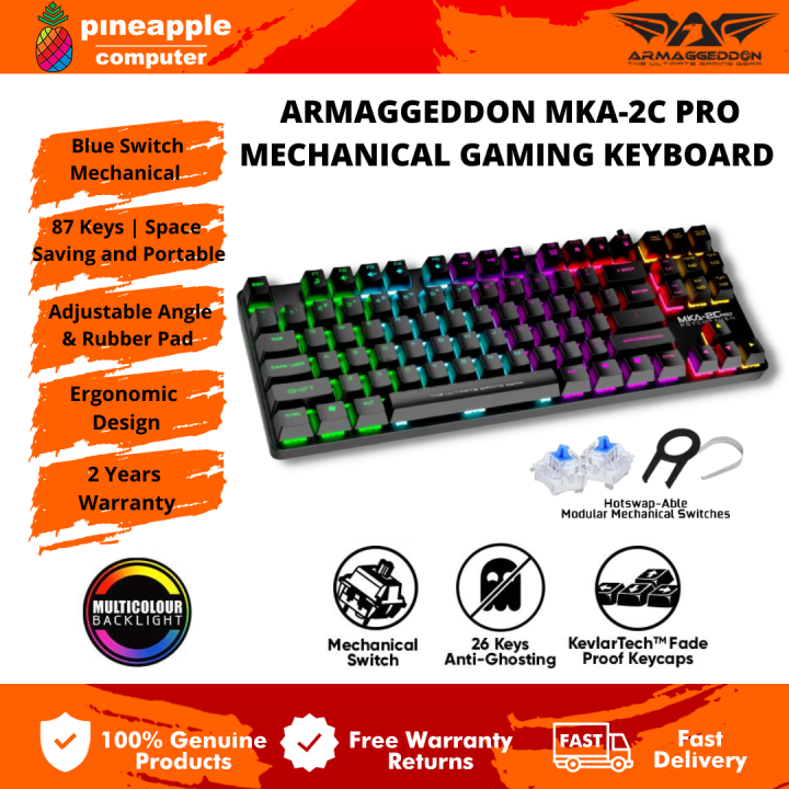 Armaggeddon MKA-2C PRO (New Model) / MKA-2C Mechanical Gaming Keyboard ...