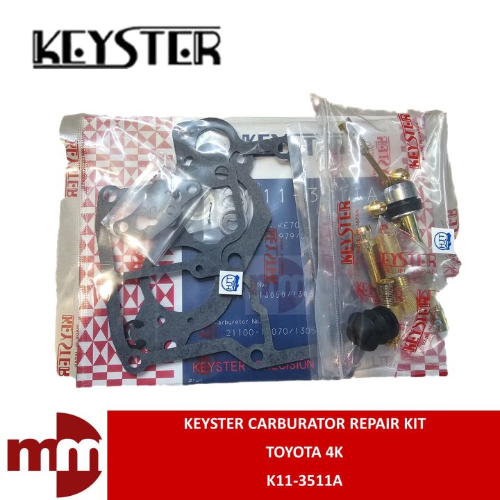 KEYSTER JAPAN Carburator Repair Kit for TOYOTA 4K (K11-3511A) | Lazada PH