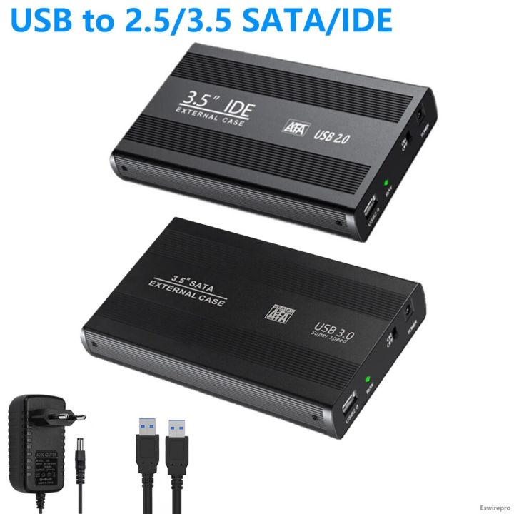 USB To SATA IDE 3.5 Inch Adapter SSD Hard Drive Enclosure USB 2.0 HDD ...