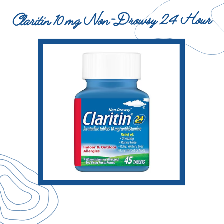 (EXP: DECEMBER 2025) Claritin 10 mg Non-Drowsy 24 Hour, 45 Tablets ...