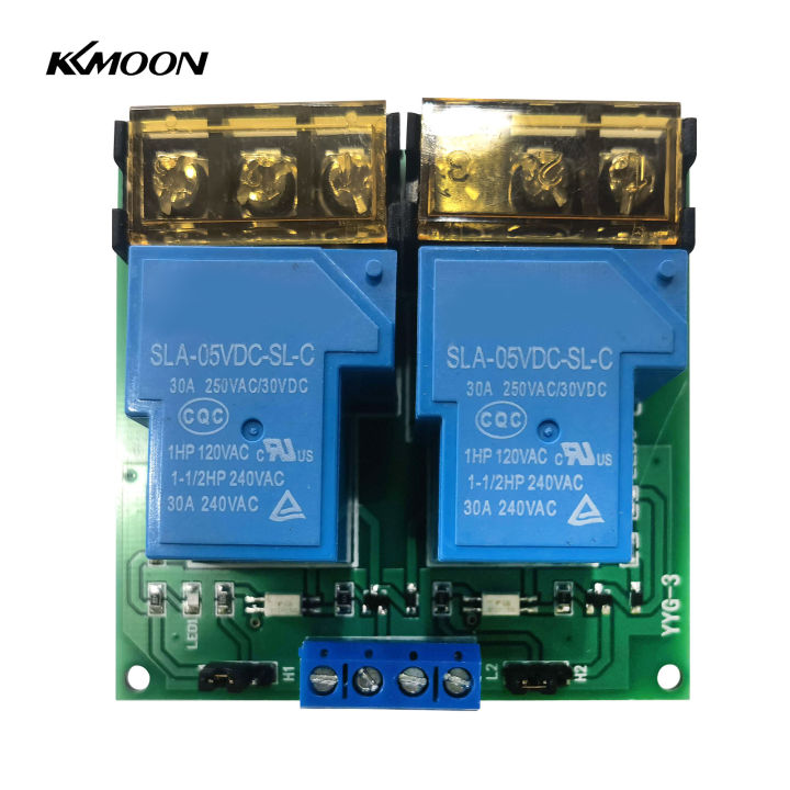KKmoon 2-Channel DC 5V 30A Relay Board Module Optocoupler Isolation High/Low Trigger | Lazada ...