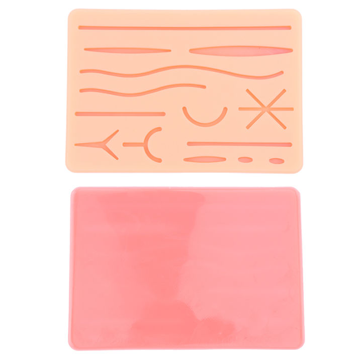Skin Suture Silicone Model Pad 3D Stitching Module Training Traumatic ...