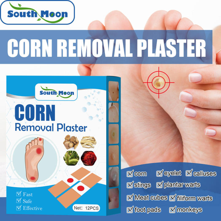 12แผ่น/กล่อง Corn Wart Remover Plaster Canopy Patch Plaster Corn ...