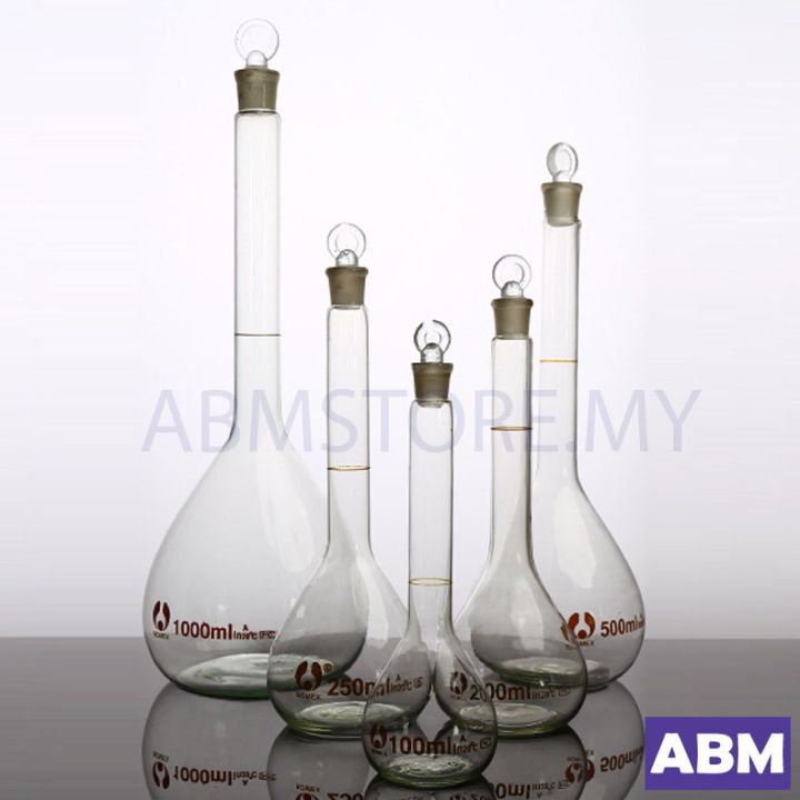Volumetric Flask Glass Clear / Amber 25ml / 50ml / 100ml / 250ml ...