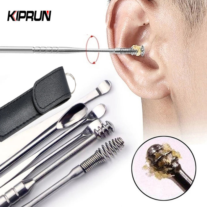 KIPRUN 6pcs Ear Cleaner Wax Removal Tool Earpick Sticks Earwax Remover ...
