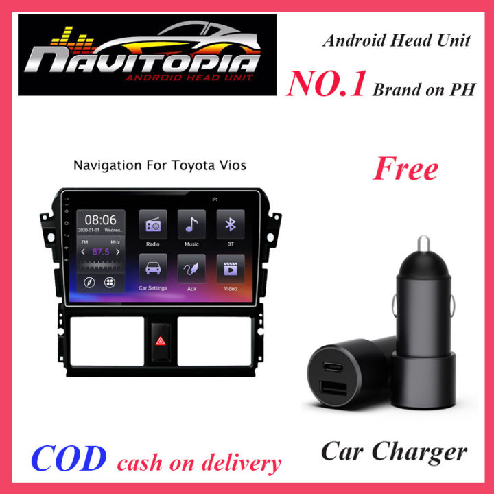NAVITOPIA Android 11 Car Head Unit Car Stereo with Panel for Toyota ...