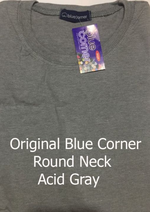 Original Blue Corner Unisex Round neck T-shirt (Acid Gray) | Lazada PH