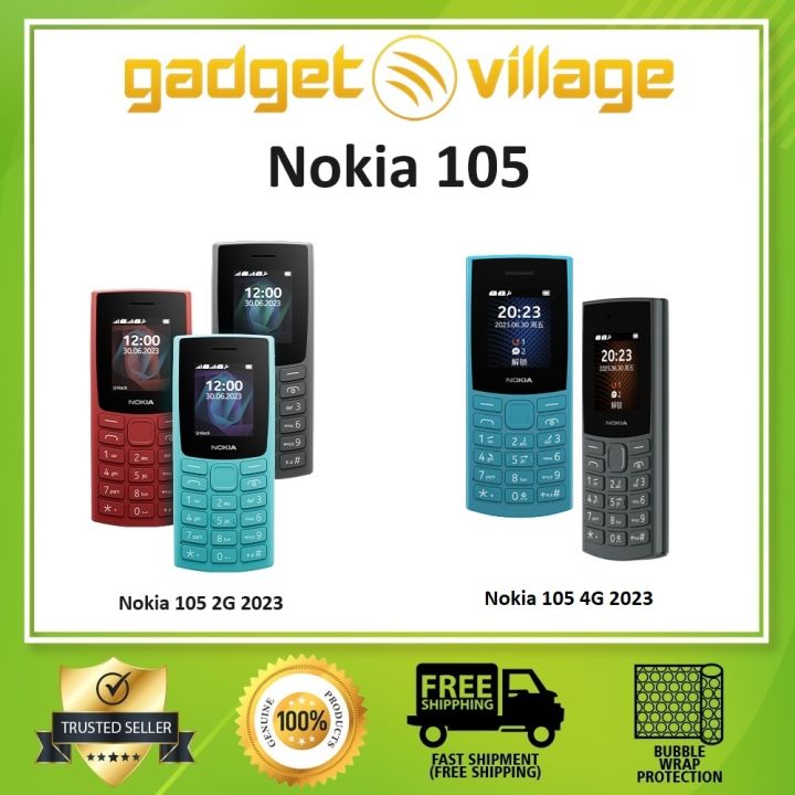Nokia 105 4G 2023 Feature Phone - 1 Year Official Nokia Malaysia ...