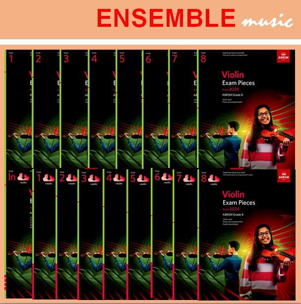 ABRSM 2024 Violin Exam Pieces Initial, Grade 1, 2, 3, 4, 5, 6, 7, 8 ...