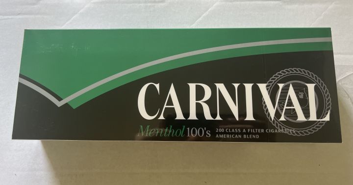 24-hour delivery CARNIVAL BLACK menthol per ream original 10 pack ream ...