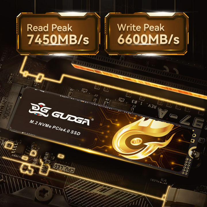 GUDGA Extreme Speed SSD M.2 NVME PCIe 4.0 512GB 1TB 2TB SSD M2 2280 SSD ...