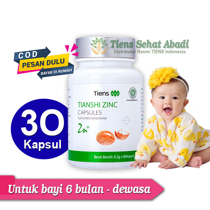 Tianshi Zinc Capsules Vitamin Penambah Nafsu Makan Anak - Kemasan Ecer isi 30 kapsul | Vitamin ...