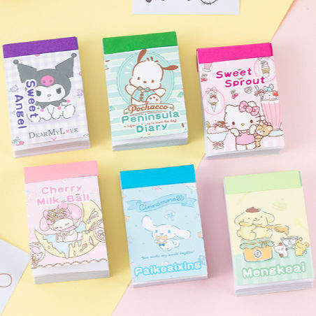 Mini Sticker Book Sanrio Isi 50 lembar / Buku Mini Stiker Karakter ...