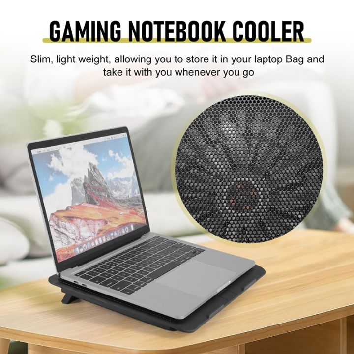 Laptop Fan Cooling Pad with Big Fans, Portable Laptop Cooling Fan with ...