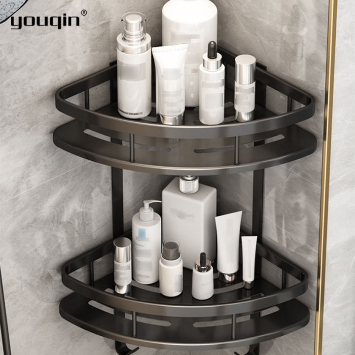 youqin Bathroom Corner Racks Rust-proof Space Aluminum Material Wall ...
