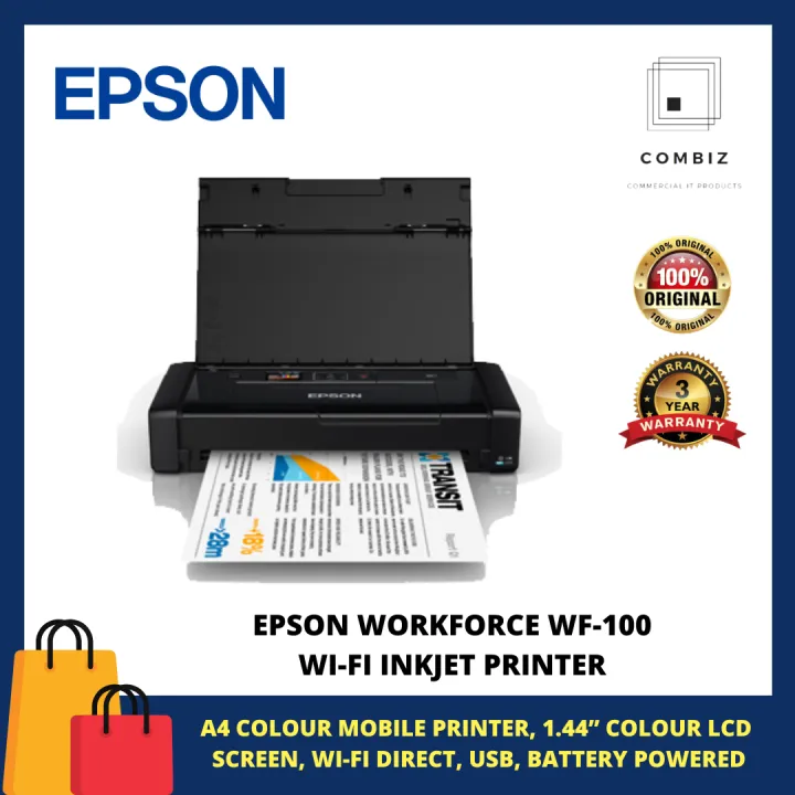 EPSON WORKFORCE WF-100 WI-FI INKJET PRINTER ( CONTACT SELLER FOR STOCK ...