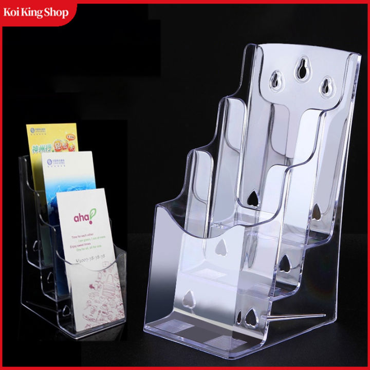 1/2/3Layers A6 Acrylic Brochure Holder Wall Mounted Flyer Menu Paper ...