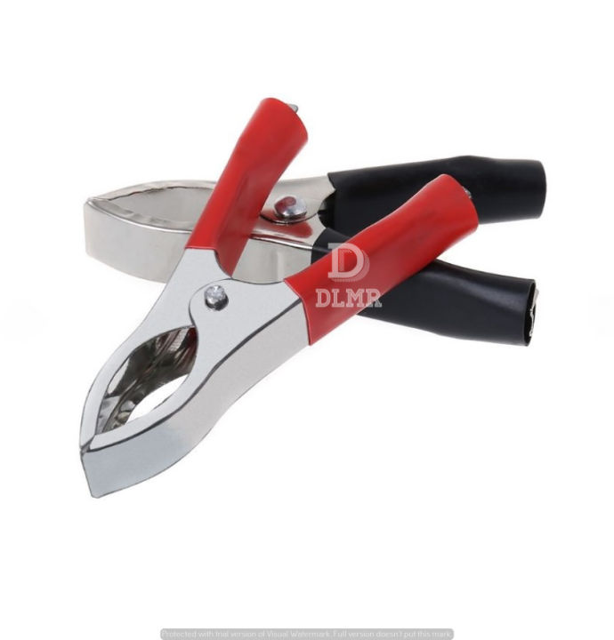 1PAIR CAR BATTERY CLIPS Car Alligator Clips Battery Clamps Crocodile ...