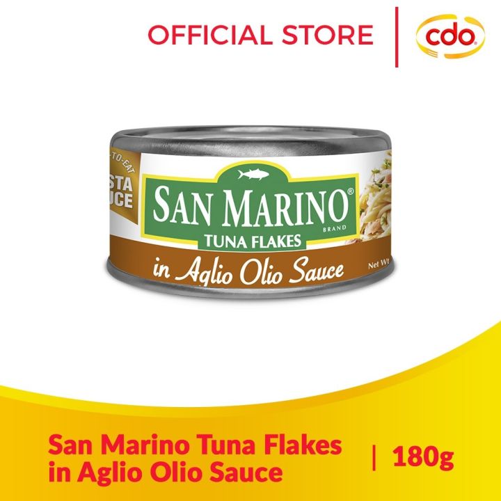 San Marino Tuna Flakes in Aglio Olio Sauce 180g | Lazada PH