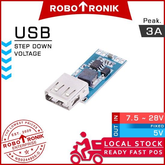 DC-DC Step Down USB 5V 3A Voltage Regulator Module Buck Converter | Lazada DC-DC Step Down USB 5V 3A Voltage Regulator Module Buck Converter | Lazada