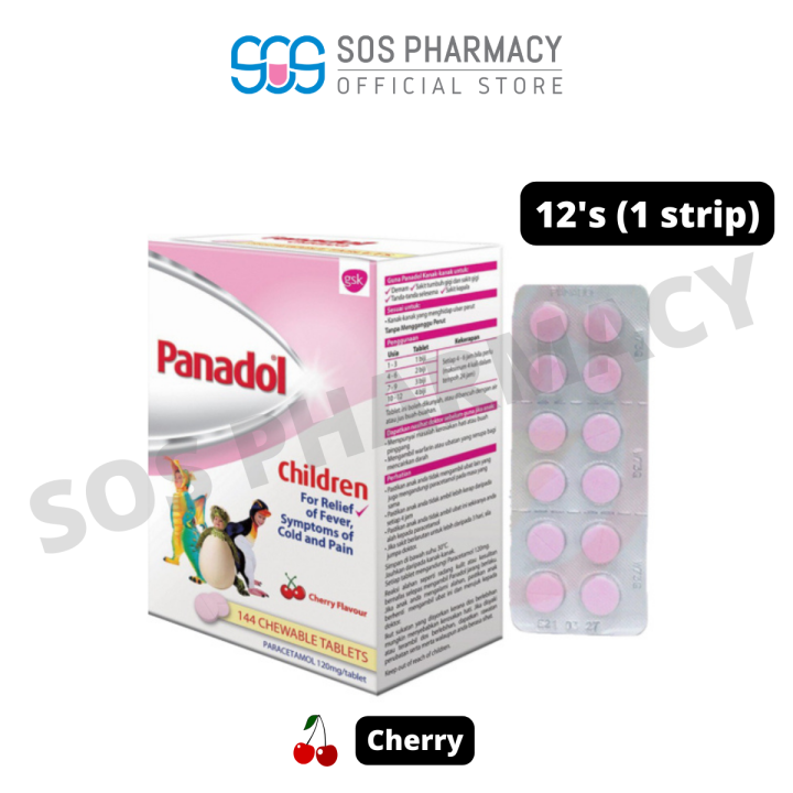 Panadol Children Chewable Tablet (12'tablet /Strip) | Lazada