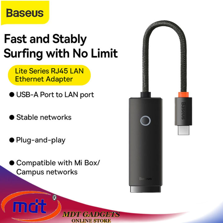 Baseus Network Adapter USB 3.0 to Ethernet RJ45 Lan Gigabit Adapter LAN ...