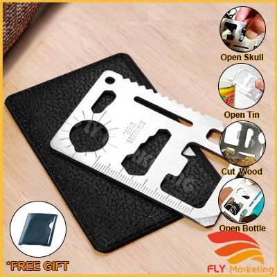 11 in 1 Camping Multi Purpose Tool Card Pocket Camping Multifunction ...