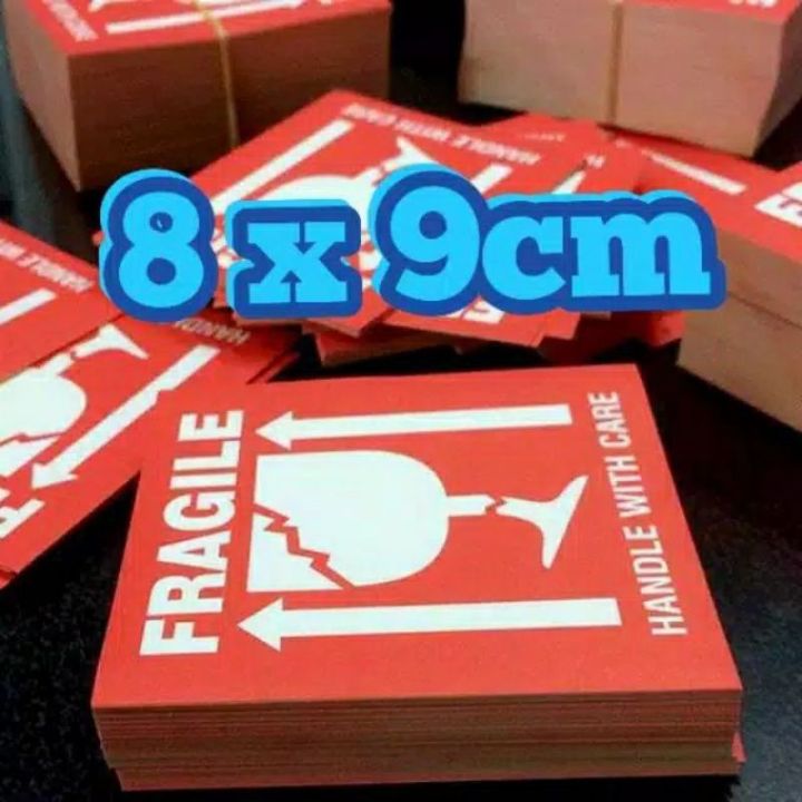 Sticker fragile 8 * 9 cm 50 pcs | Lazada Indonesia