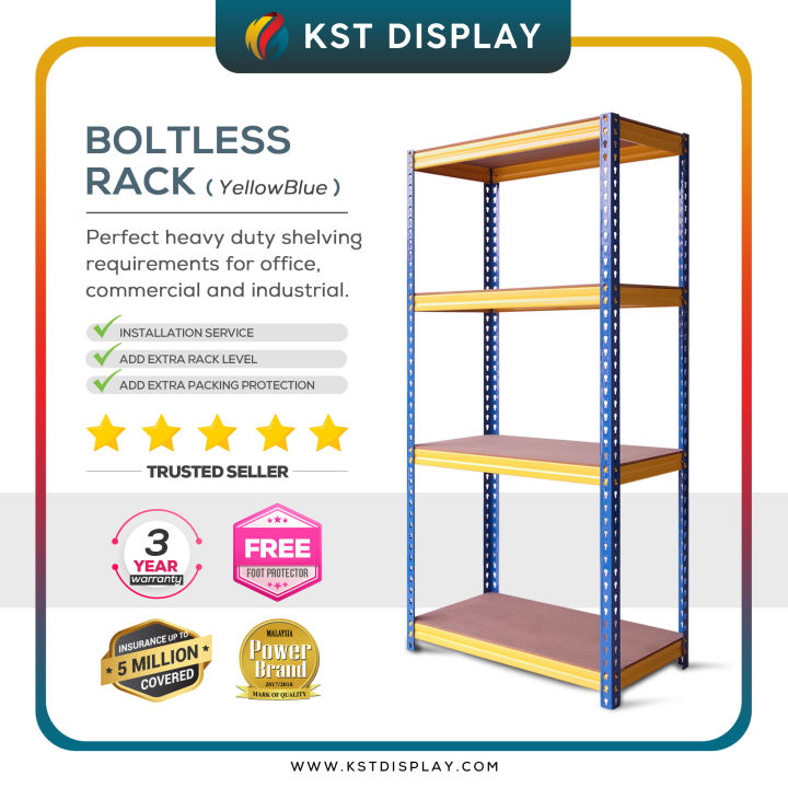 Boltless Rack 450MM (D)x900MM(L) Home Storage Warehouse Store Room ...