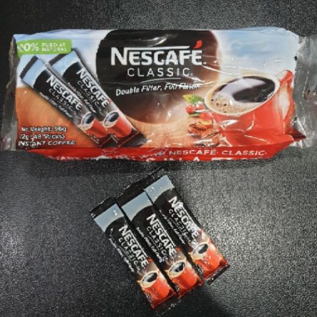 Nescafe Classic (2g x 48pcs coffee sticks) | Lazada PH